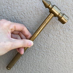 W0383 Vintage Chinese Temple Solid Bell and Solid Brass Hammer/home ...