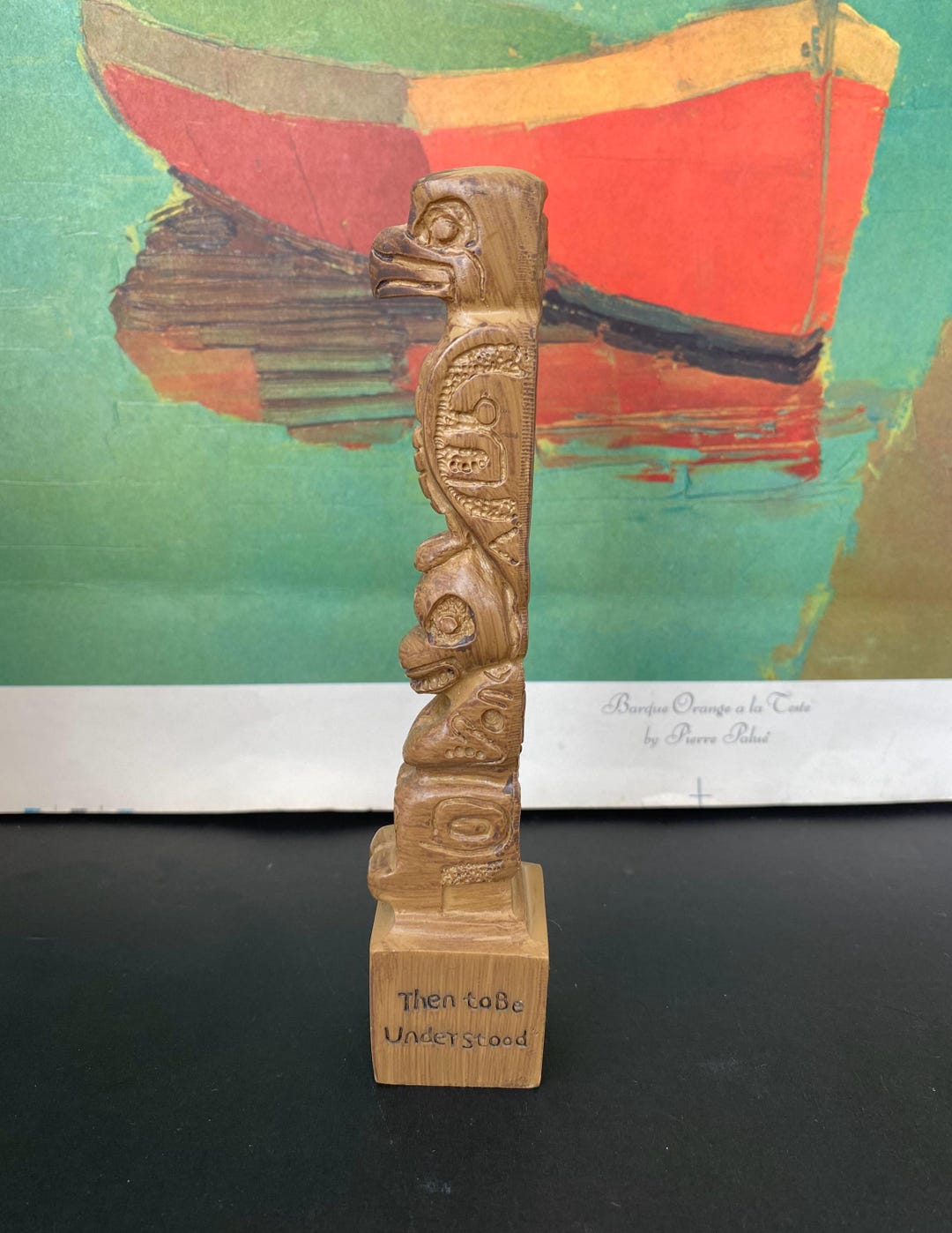 W0810 First Nations Talking Stick Resin Totem /totem Pole by Franklin ...