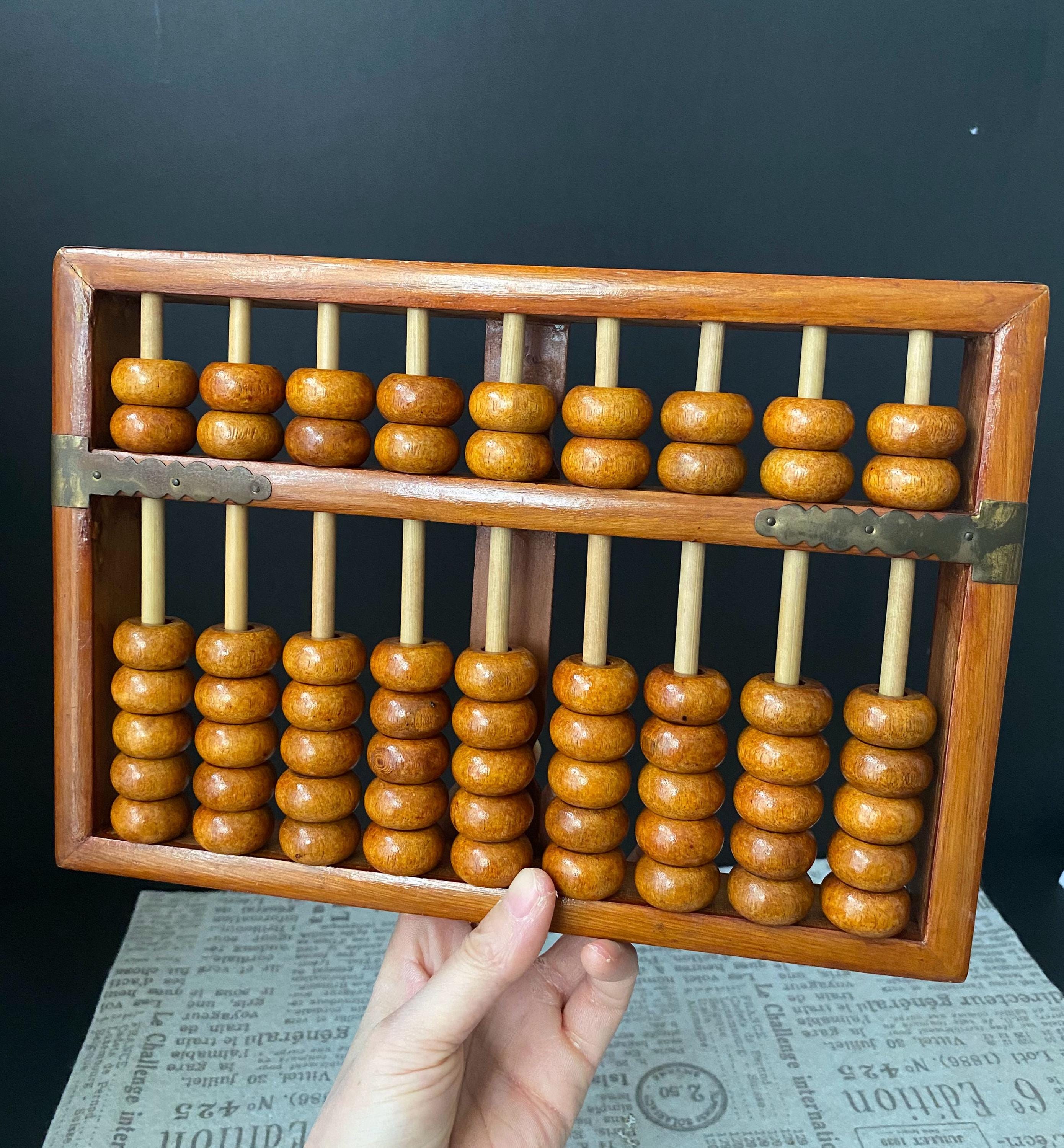 W0616 Vintage Collecting Hand Carved Solid Wood Abacus/manual ...