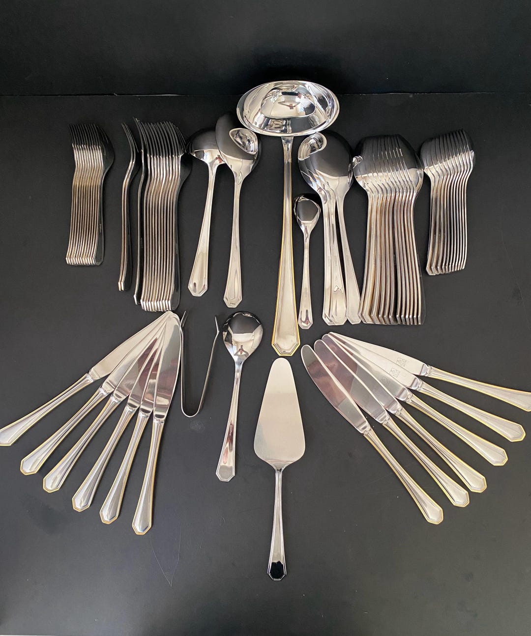 W0321 Vintage 72 PCS Solingen Germany Stainless Flatware /utensils /set ...