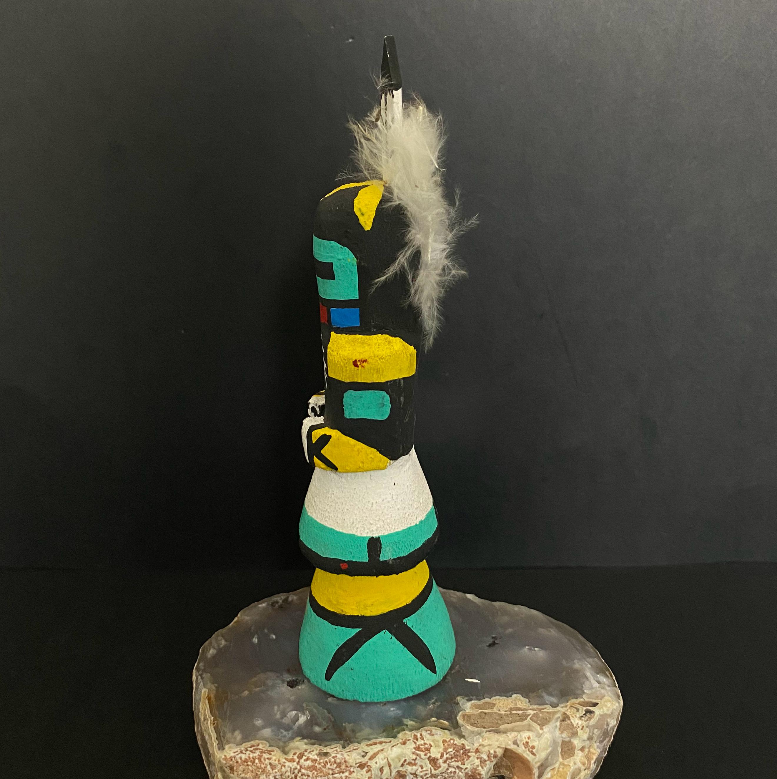 W0366 Vintage Kachina Doll/ Miniature Hopi/ Zuni Native American Wood ...