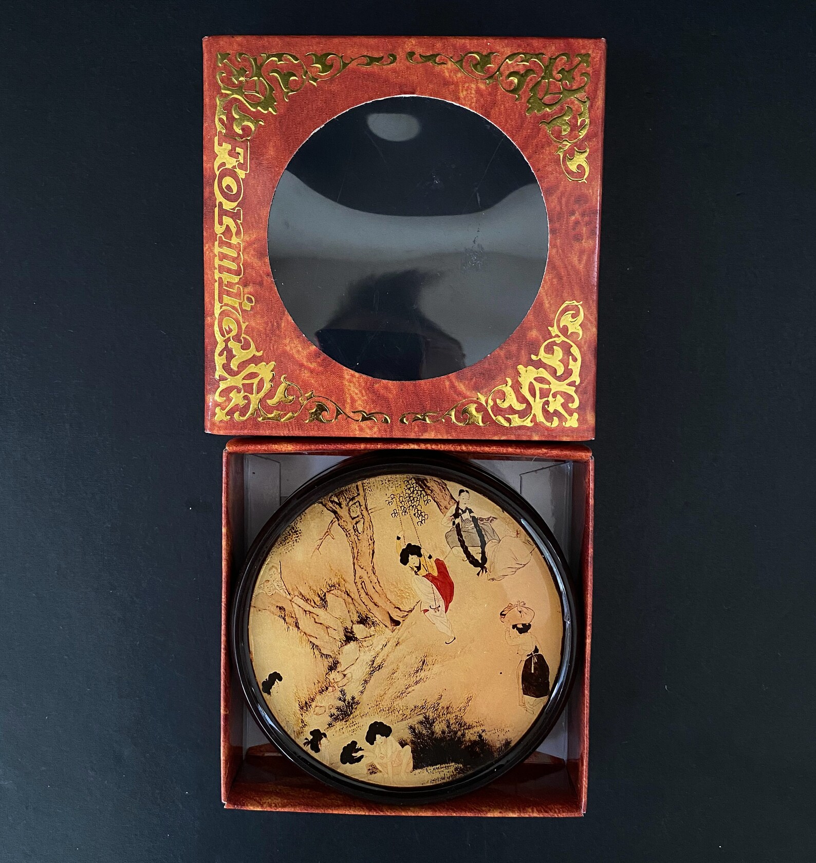 W0163 Vintage Formic Collection Set of 4 in Box / Formica Round Casters ...