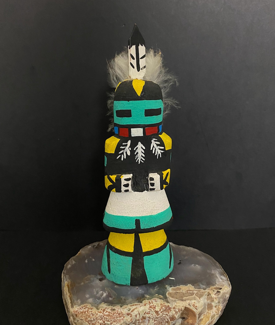 W0366 Vintage Kachina Doll/ Miniature Hopi/ Zuni Native American Wood ...