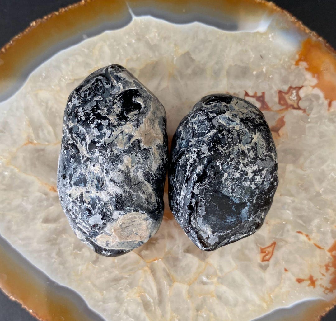 W0389 Vintage Native American Rough Obsidian /natural Apache Tears ...