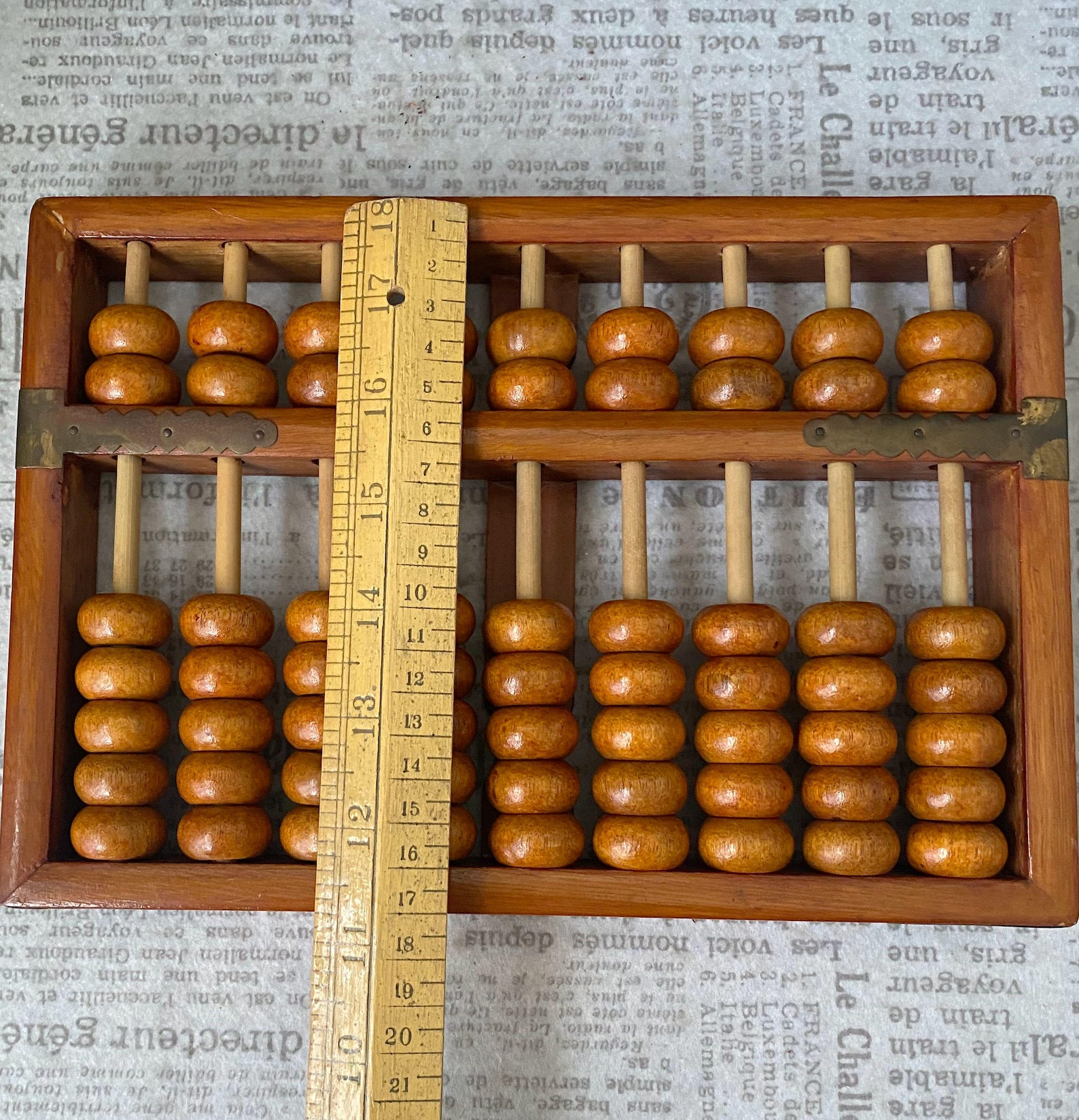 W0616 Vintage Collecting Hand Carved Solid Wood Abacus/manual ...