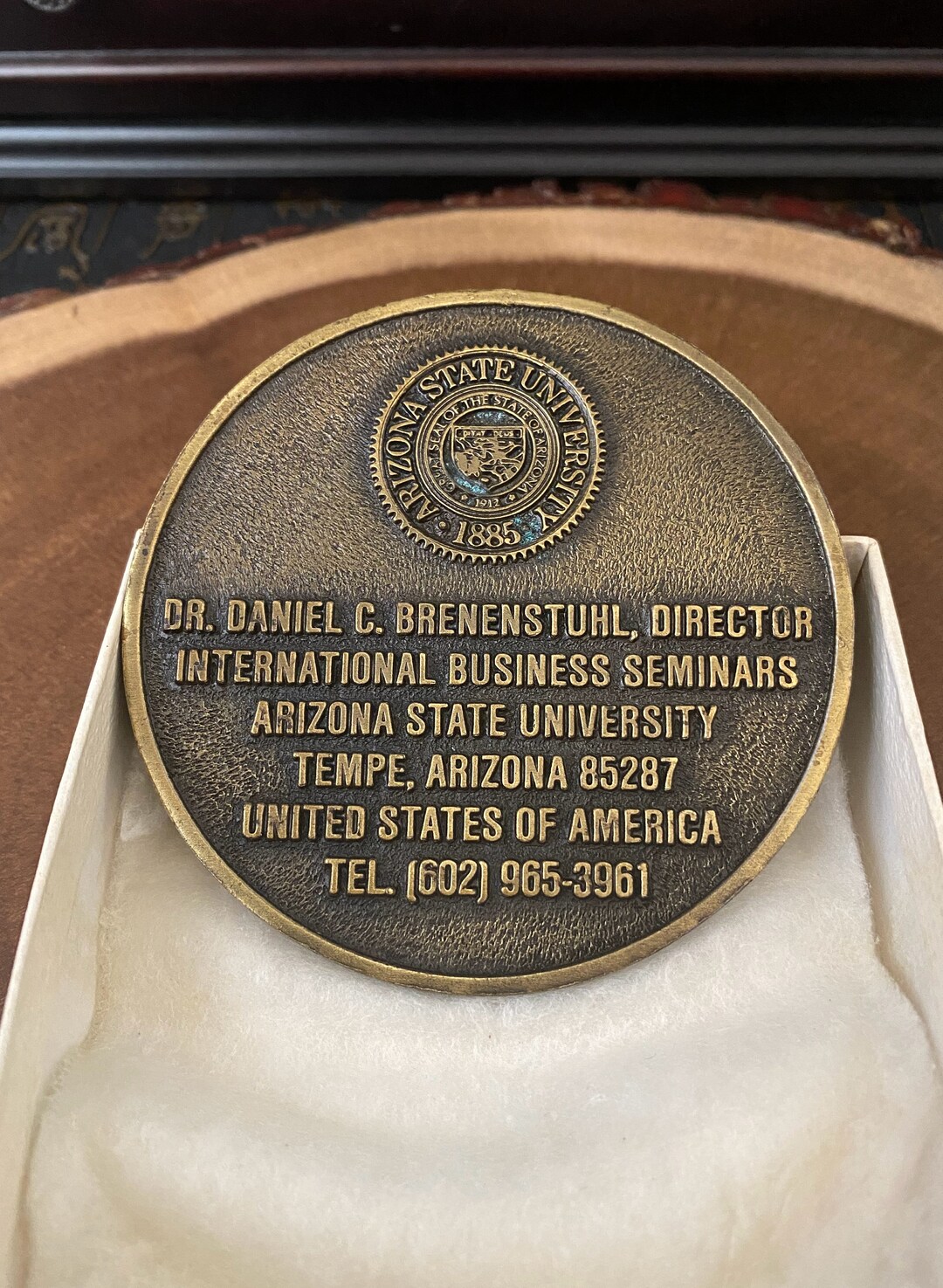 W0079 Vintage/ Large Souvenir Coin / Arizona State University 1885 /7th ...