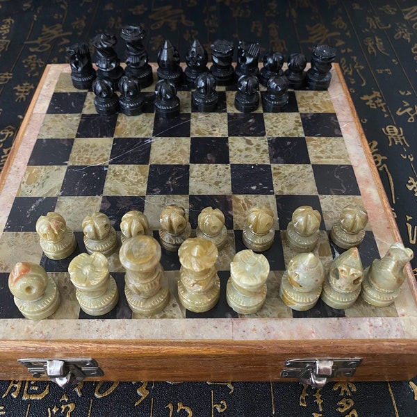 Stone Chess Set - Etsy