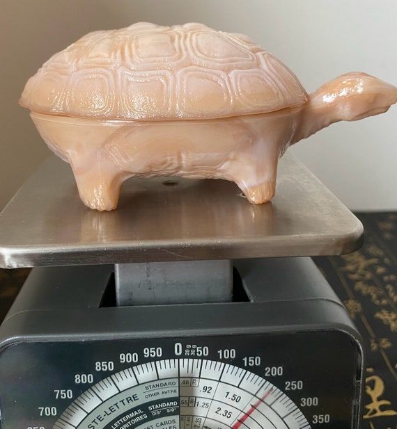 W0053 Vintage/Turtle-shaped /glass jewelry box /TALBE… - Gem