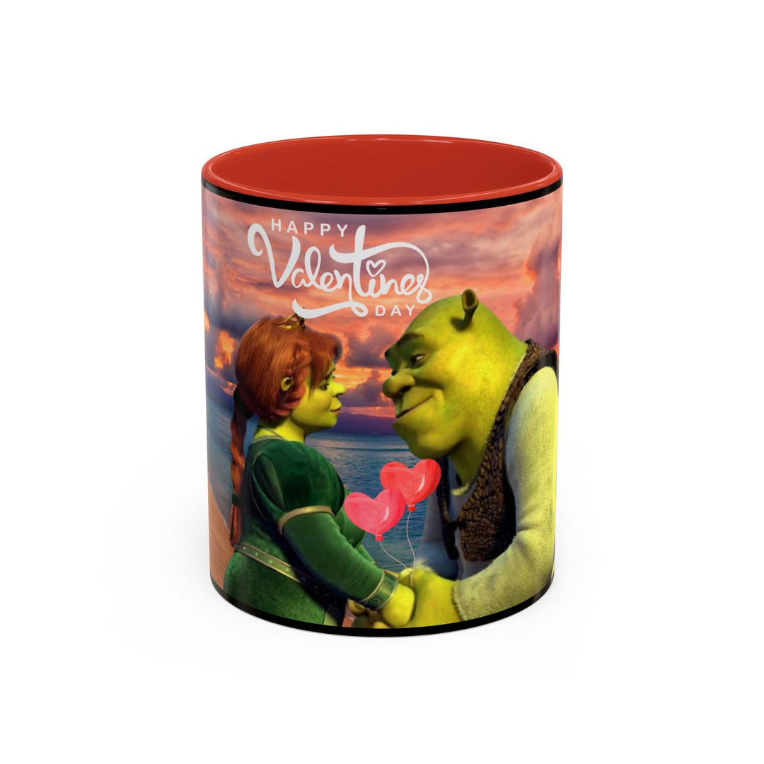 Shrek and Fiona Valentine's Day Mug you're My True Love Romantic Gift ...