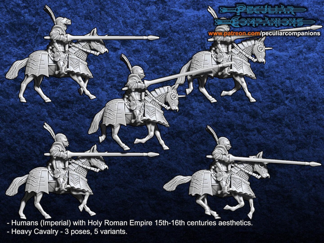 Empire/tudor Heavy Cavalry X5: 28mm Medieval Wargame and Display ...