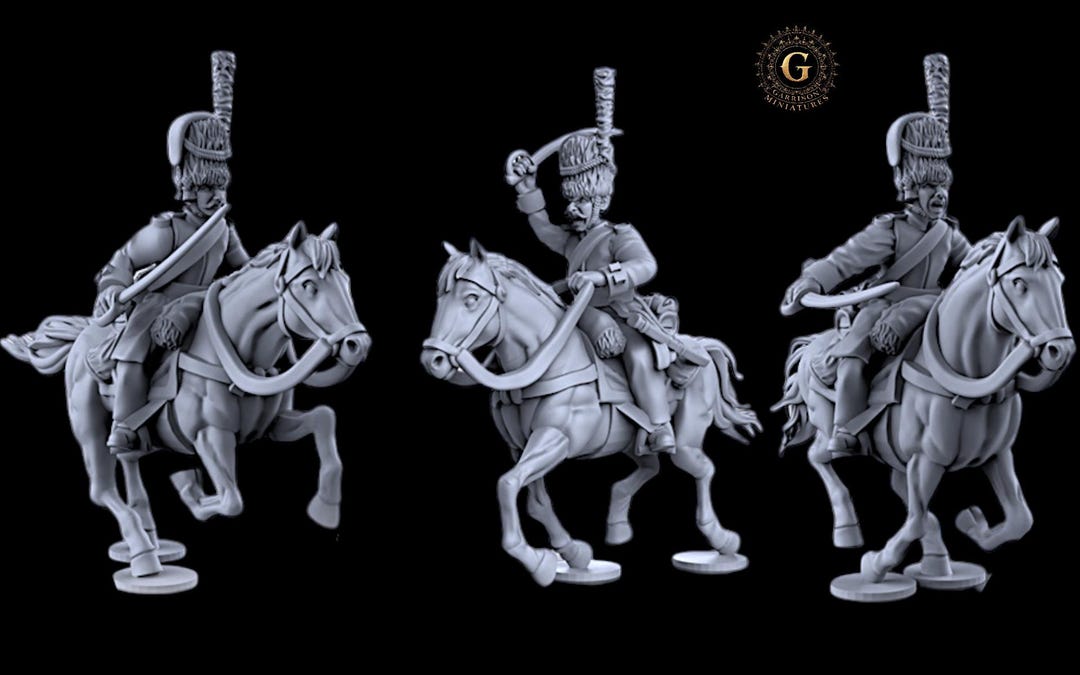 Napoleonic Russian Leib Guard Cossacks X3 28mm 1/56 Wargames and ...