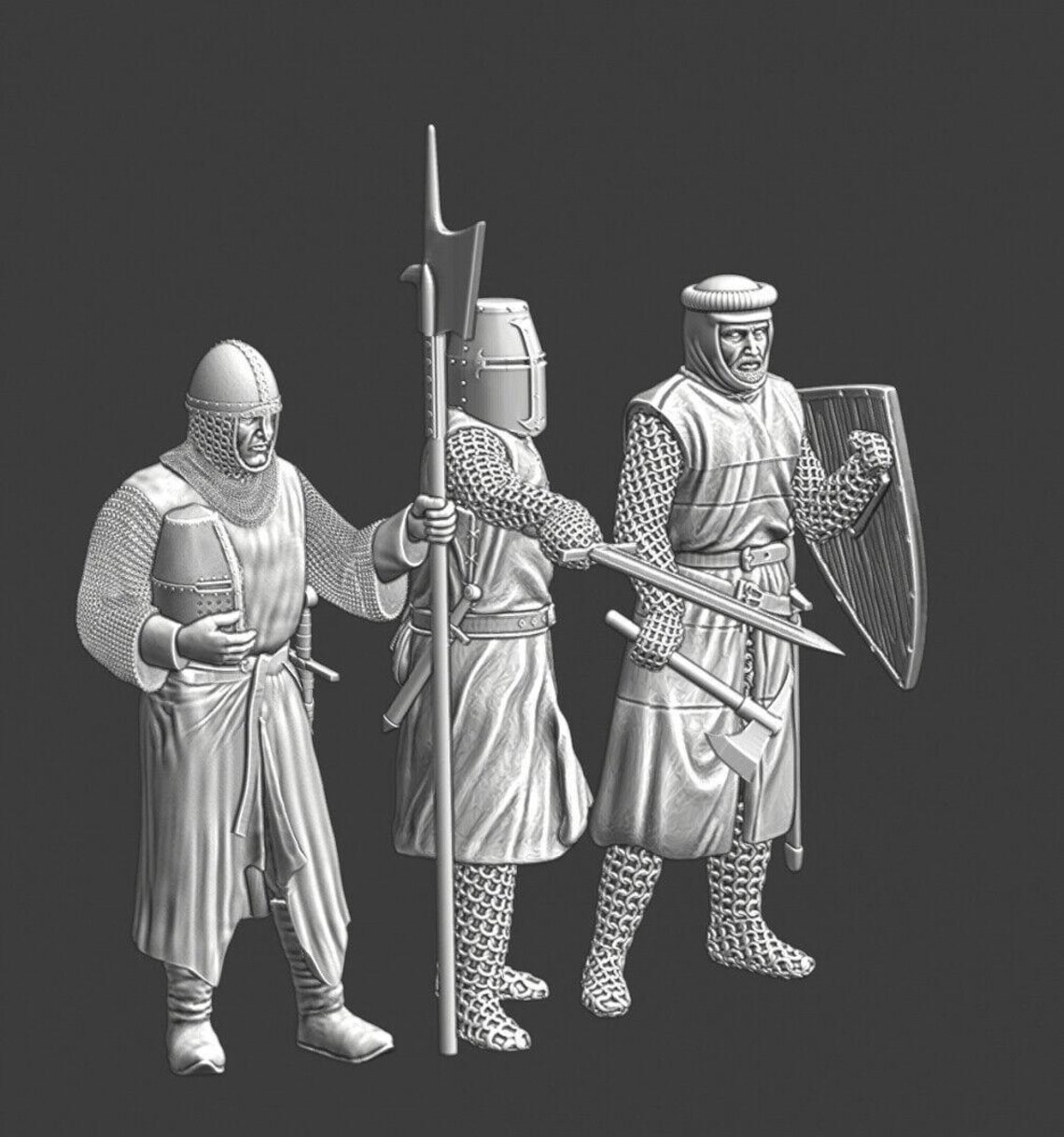 Medieval Scandinavian Crusader Knights: 28mm Wargame Miniatures - Etsy