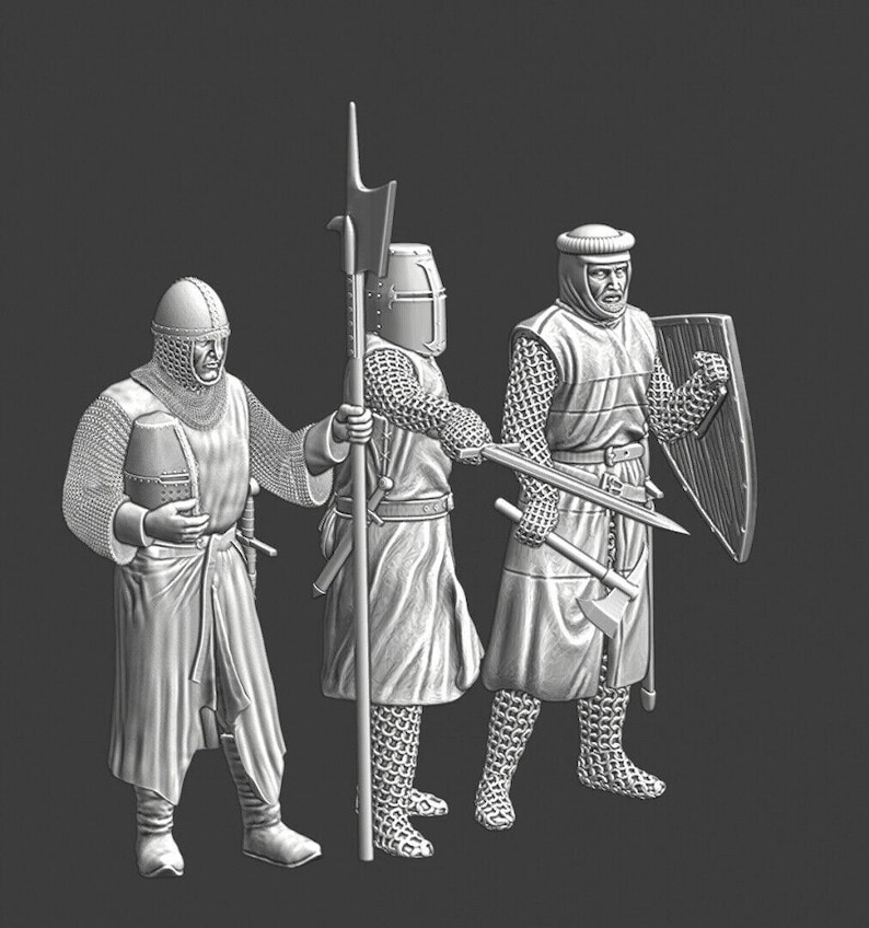 Medieval Scandinavian Crusader Knights: 28mm Wargame Miniatures - Etsy