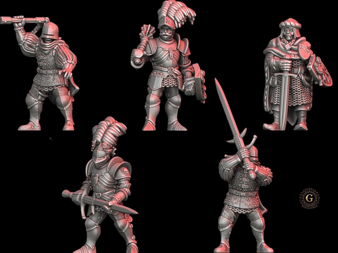 Trench Crusade Compatible Iron Penitent Knights Grimdark 28mm Wargames ...