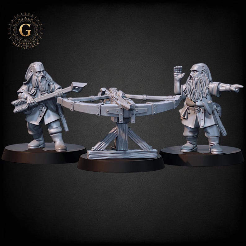 Dwarf Scorpion Ballista and Crew Set 2 - 28mm Fantasy Wargame ...