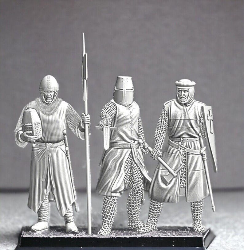 Medieval Scandinavian Crusader Knights: 28mm Wargame Miniatures - Etsy