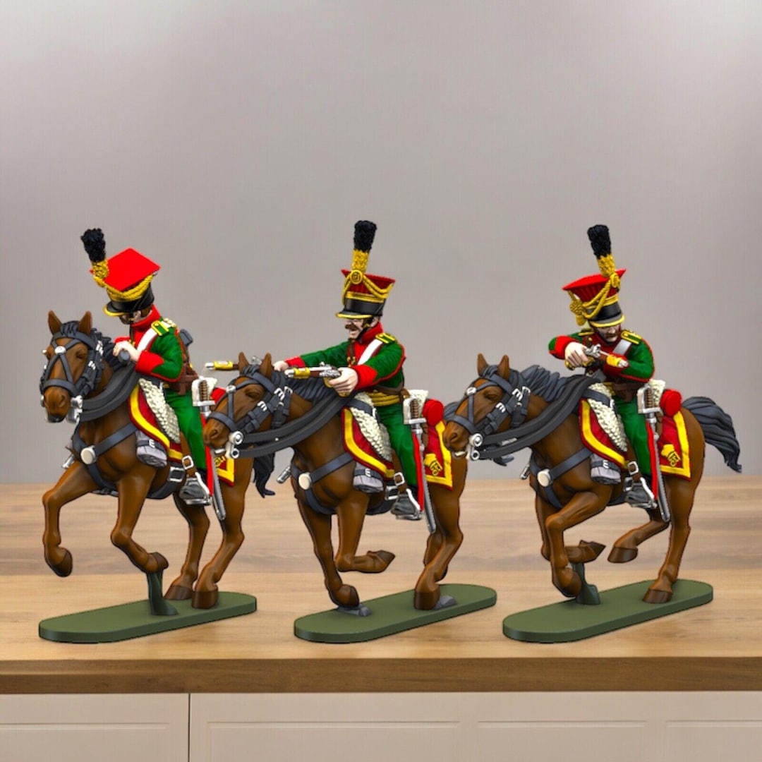 Napoleonic Austrian Uhlans Skirmish Set D - 28mm 1/56 Wargames and ...