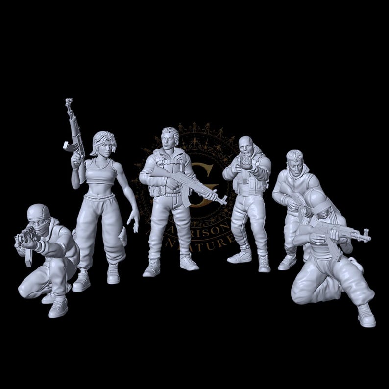 Post-apocalypse / Modern Russian Etc Mercenaries: 32mm Wargame and ...