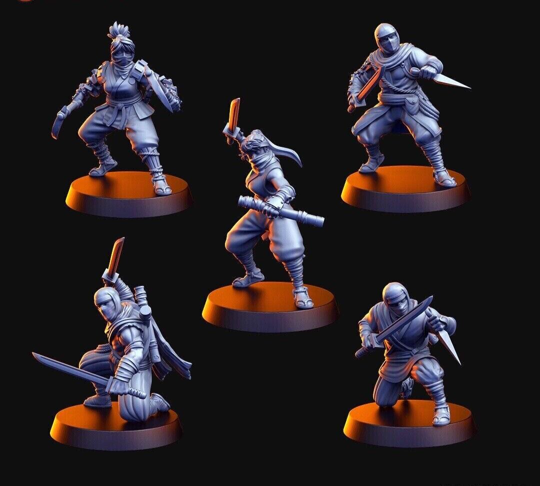 Japanese Ninja Melee Unit, 28mm 1/56 Wargames and Collectors Figures by ...