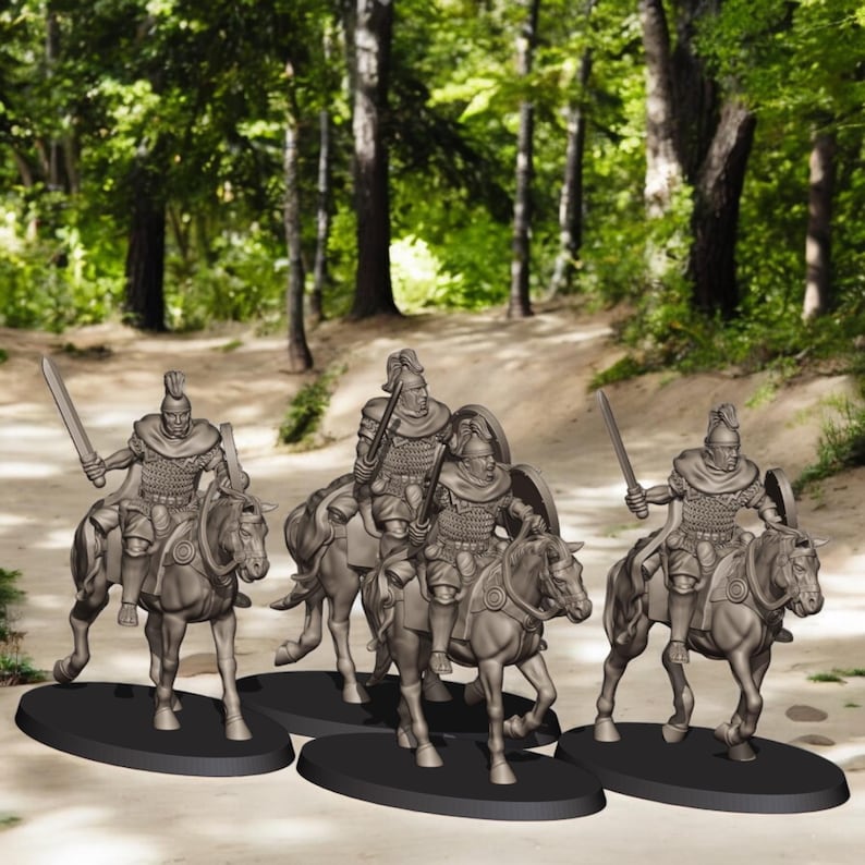 Ancient Roman Equites Custodes X4 Saga Carthage Hail Caesar 28mm 1/56 ...