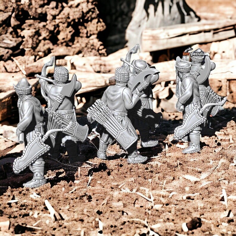 Medieval Cossack Light Infantry X6: 28mm Wargames Collectors Miniatures ...