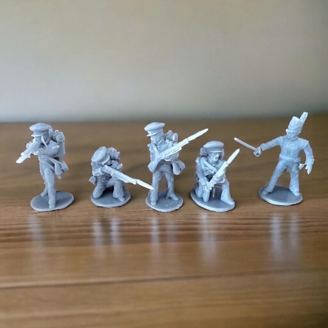 28mm Napoleonic Hanoverian Landwehr Firing Line Waterloo Wargames ...