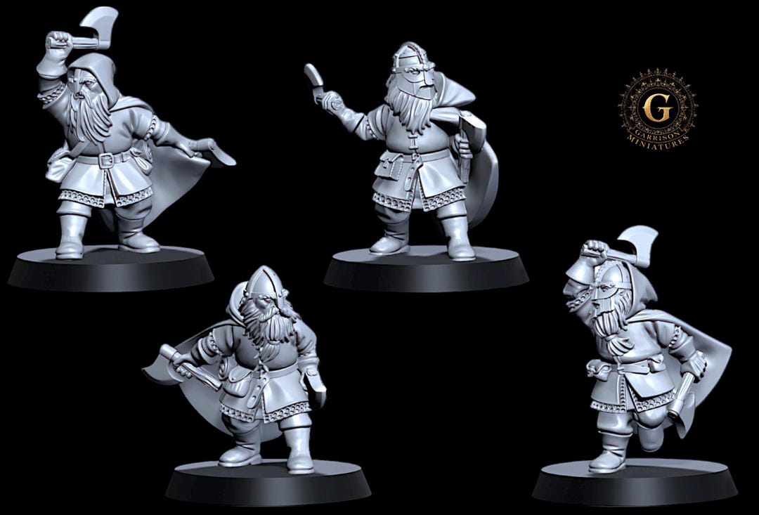 Dwarf Road Wardens X4: 28mm Fantasy Wargame & Display Miniatures - Etsy