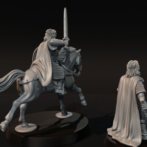 28mm Huscarl Captain 1 Foot & Mtd Rohan MESBG, Dark Ages 28mm 1/56 ...