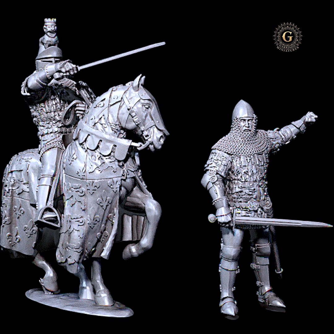 Edward the Black Prince 28mm Medieval Wargame & Display Miniatures - Etsy