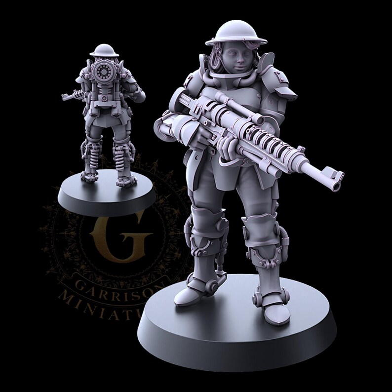 British Heavy Tesla Rifles X5: , Konflikt '47 Weird War Compatible 28mm ...