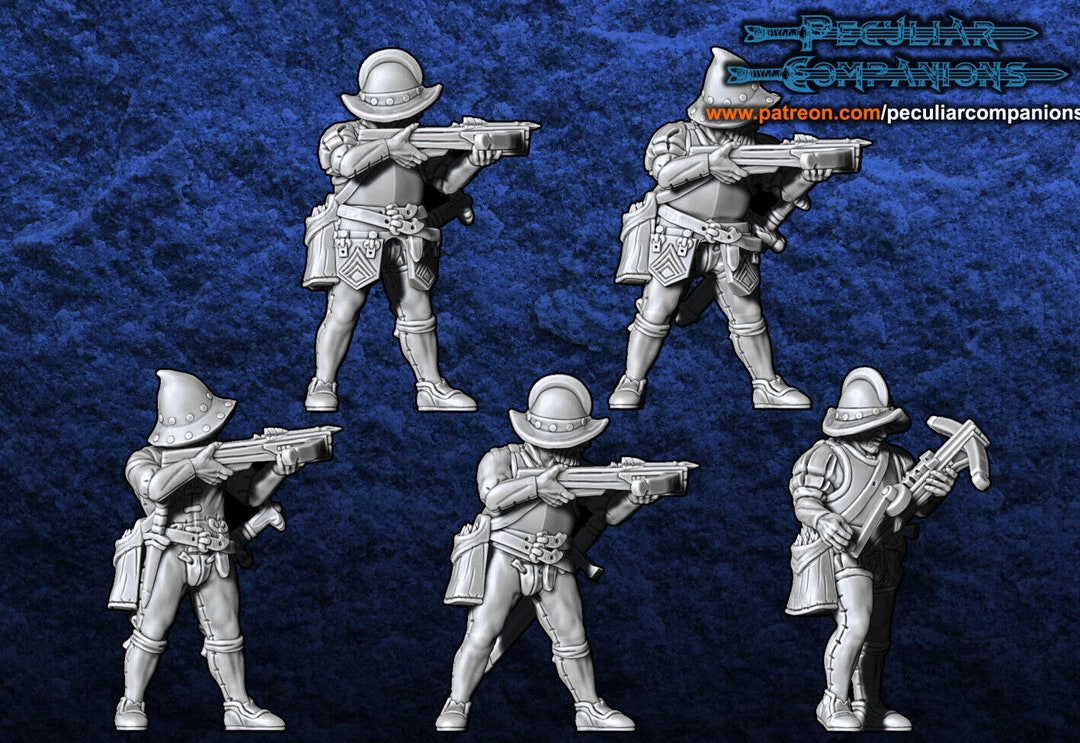 Medieval Spanish Empire Crossbows X5 Reconquista, 28mm 1/56 Wargames ...