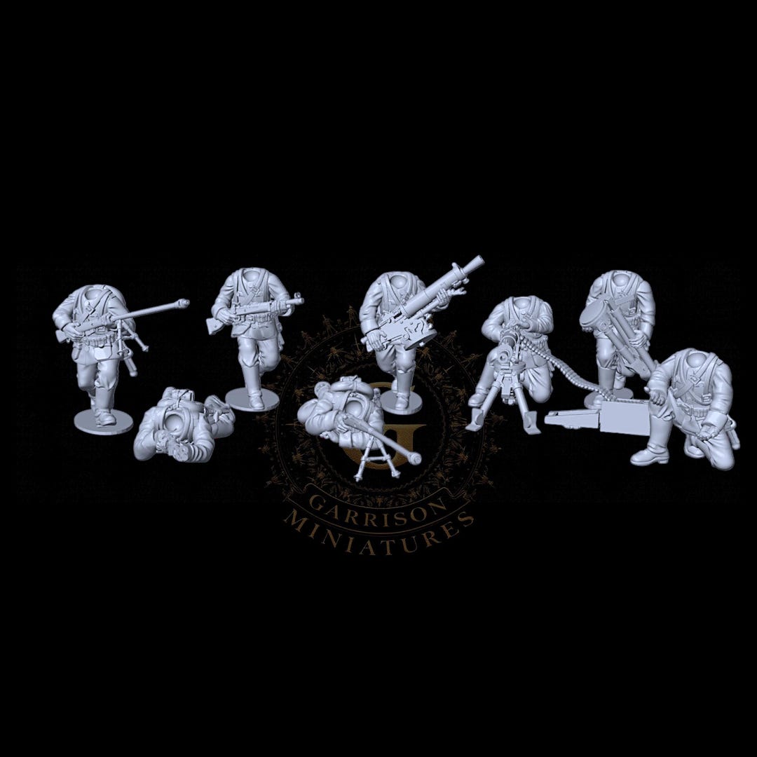 Polish AT & HMG Units: 28mm WW2 Wargame and Diorama Miniatures - Etsy