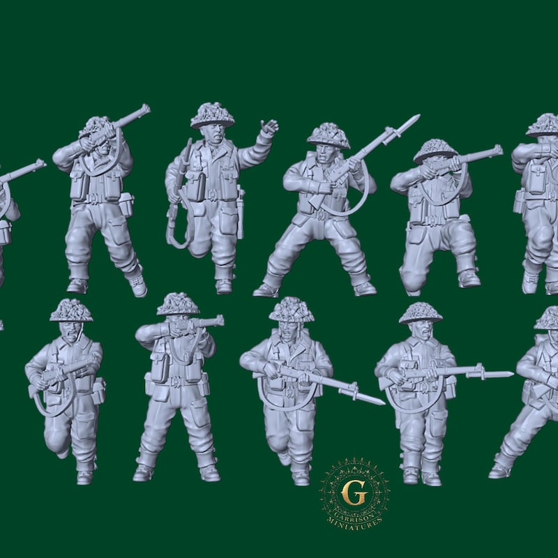 British Army Ww2 Figures - Etsy
