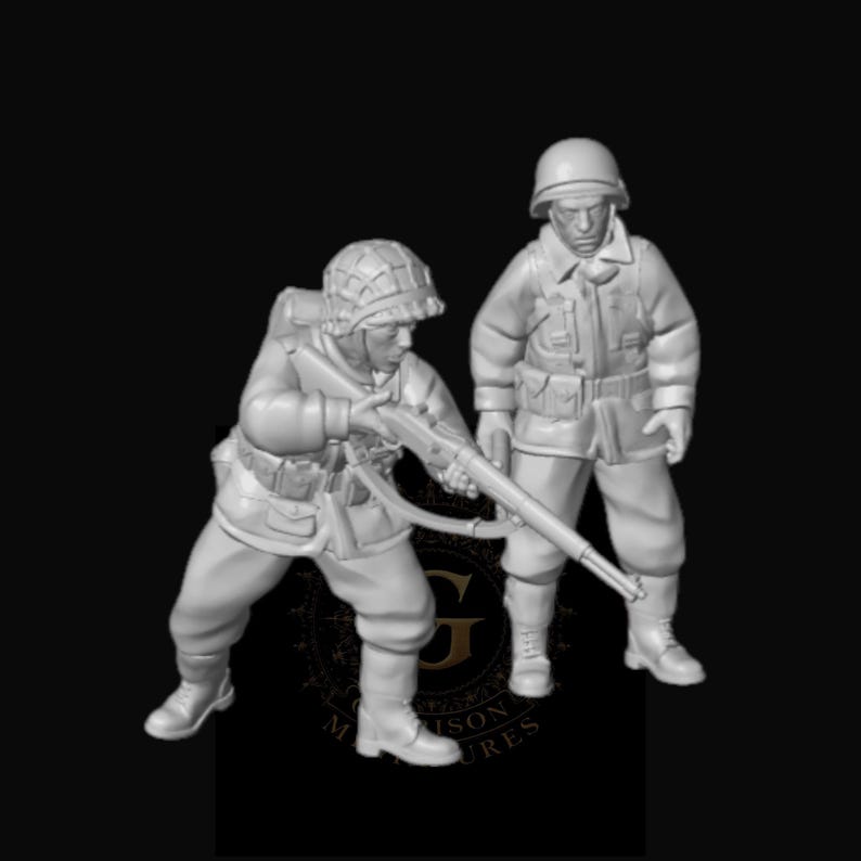 US Infantry Rifle Section X10: 28mm Wargame and Display Miniatures - Etsy
