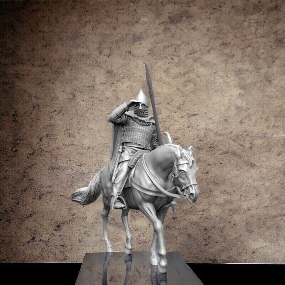 Mounted Slavic Mercenary Commander: 28mm Wargame Miniatures - Etsy
