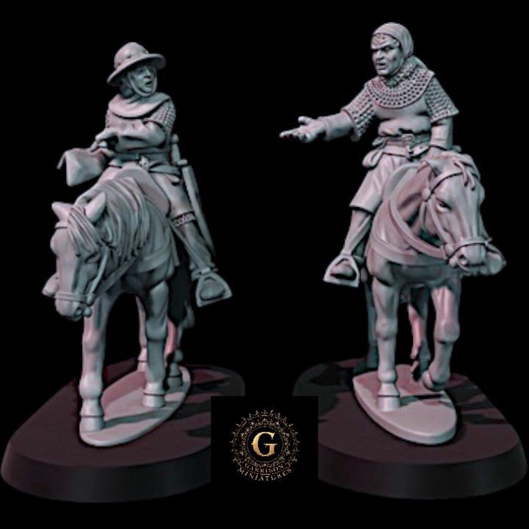 Mounted Sergeants Arguing:28mm Medieval Wargame & Display Miniatures - Etsy