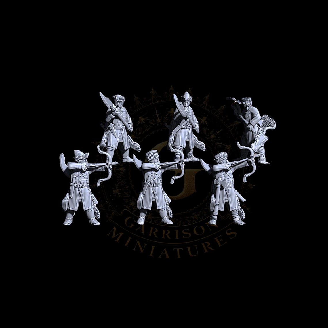 Medieval Cossack Light Infantry X6: 28mm Wargames Collectors Miniatures ...