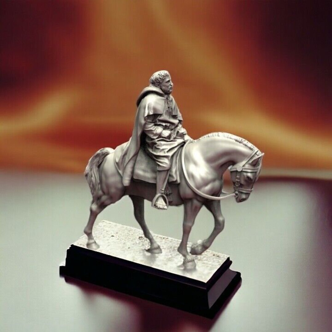 Mounted Medieval Priest, 28mm 1/56 Wargames and Collectors Figures by ...