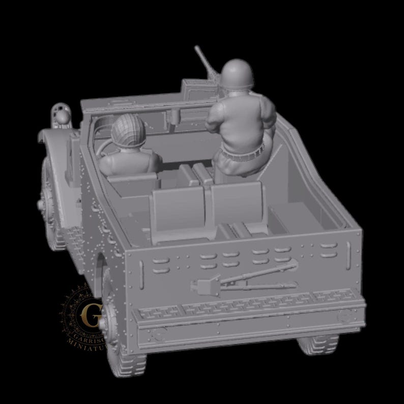 US M3 White Scout Car: 20mm and 28mm WW2 Wargame and Display Miniature ...