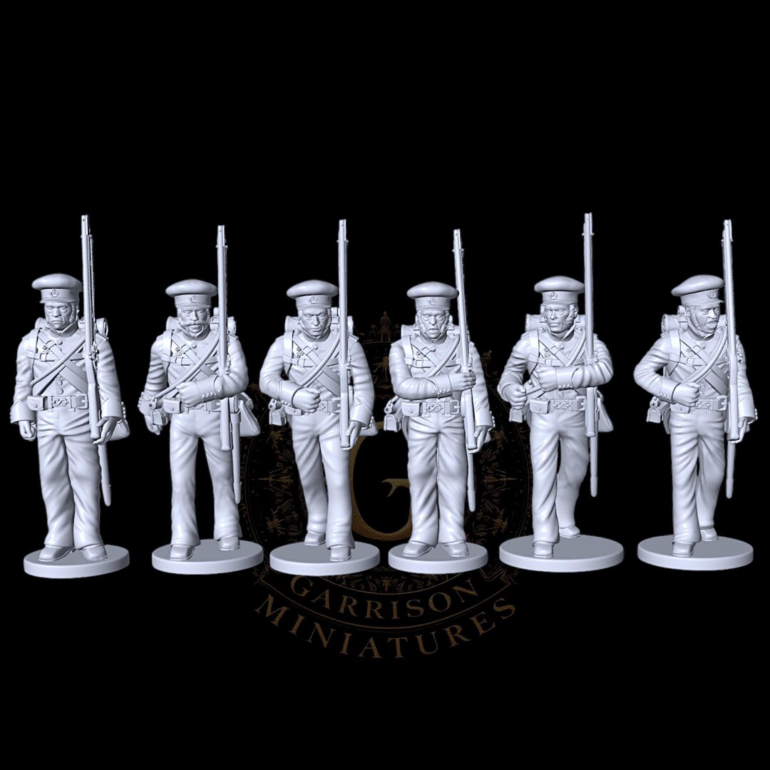Hanoverian Infantry Marching X6: 28mm Napoleonic Wargame & Display ...