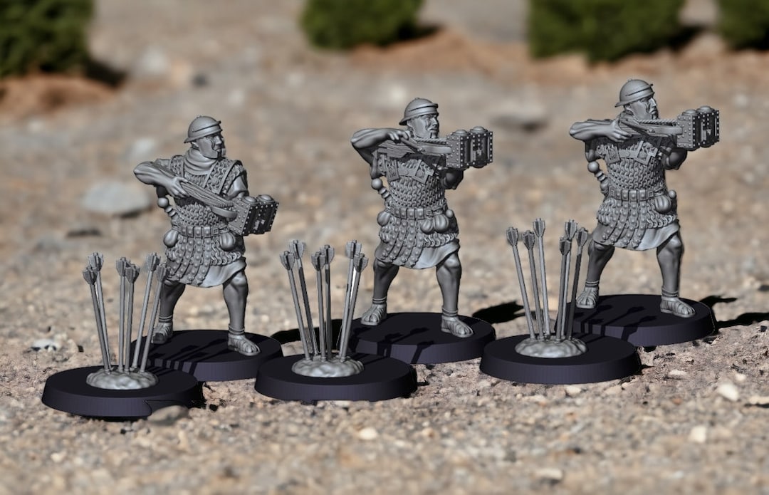 Ancient Roman Manuballista Unit 32mm / 28mm Saga Carthage Etc Unpainted ...