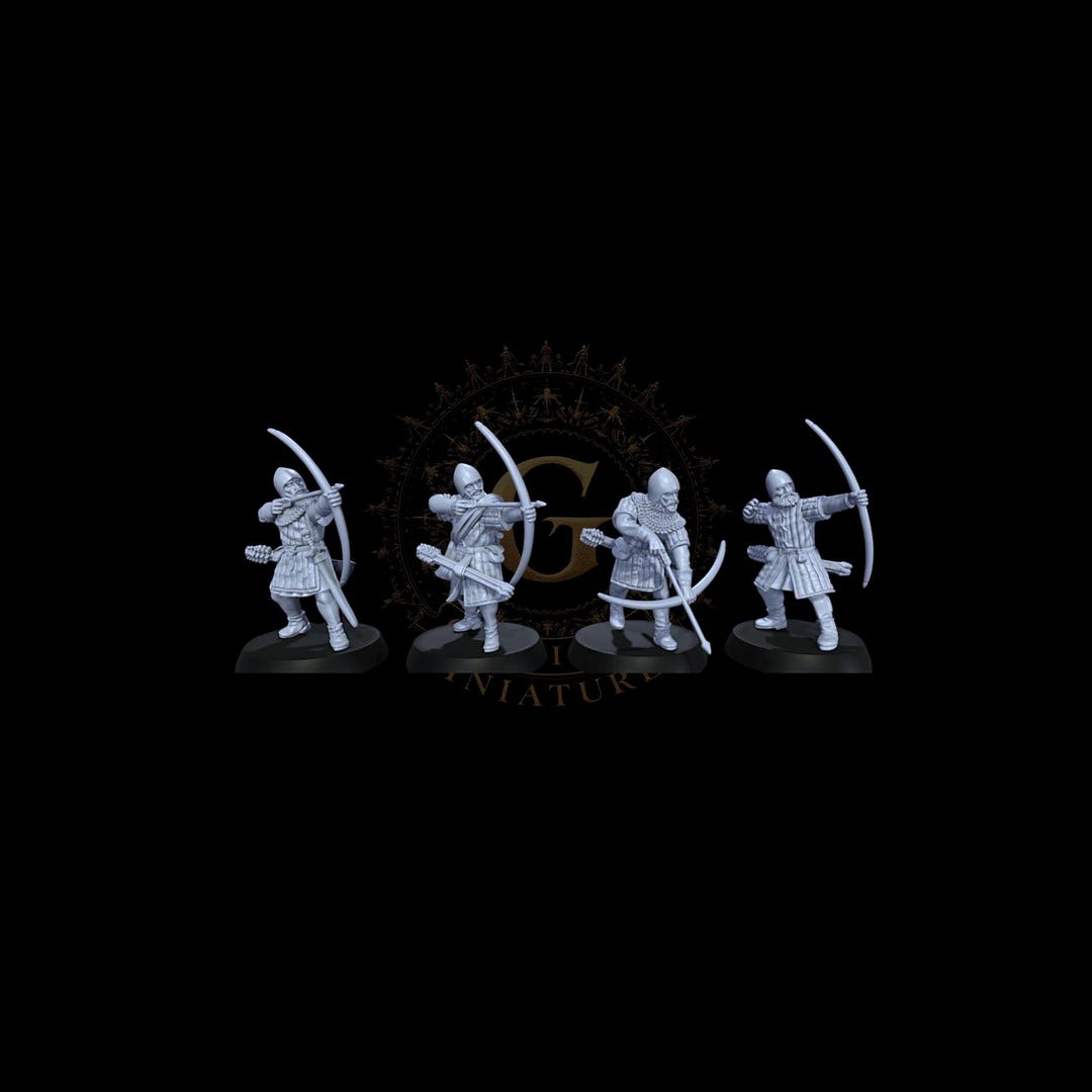 Scots Archers X4: 28mm Medieval Wargame and Display Miniatures - Etsy