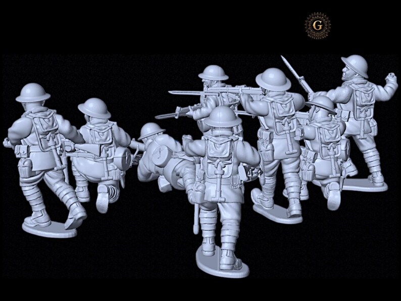 USMC II Corps, Belleau Wood 1918: 28mm WW1 Wargame & Display Miniatures ...