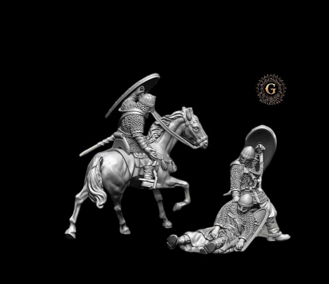 Medieval Battlefield Rescue Scene: 28mm Wargame & Display Miniatures - Etsy