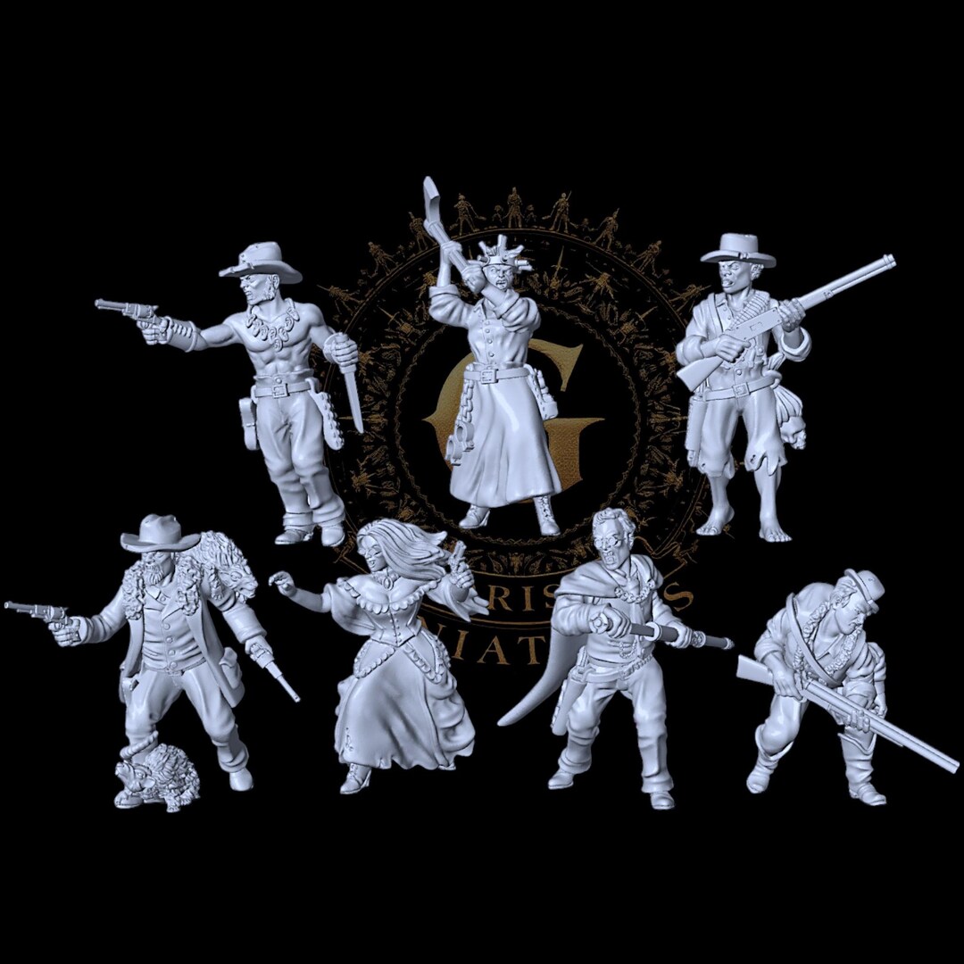 Vampires: Wild West 28/32mm Unpainted Wargame and Display Miniatures - Etsy