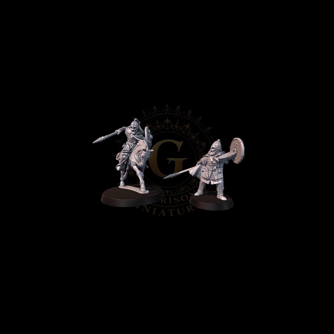 Horsa, Foot and Mounted :28mm Dark Ages Wargame and Display Miniatures ...