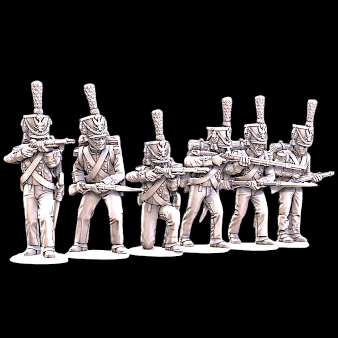 Napoleonic Grand Duchy Warsaw Foot Artillery 1807-14 Skirmishing 28mm 1 ...