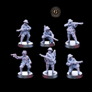 Chinese NRA Riflemen: 28mm WW2 Wargame & Diorama Miniatures - Etsy