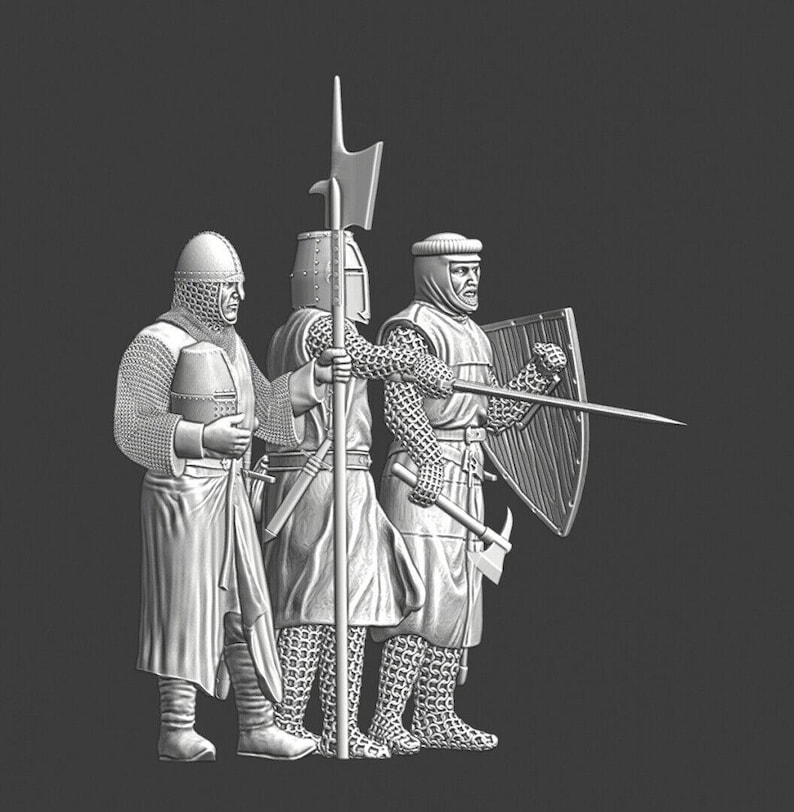 Medieval Scandinavian Crusader Knights: 28mm Wargame Miniatures - Etsy