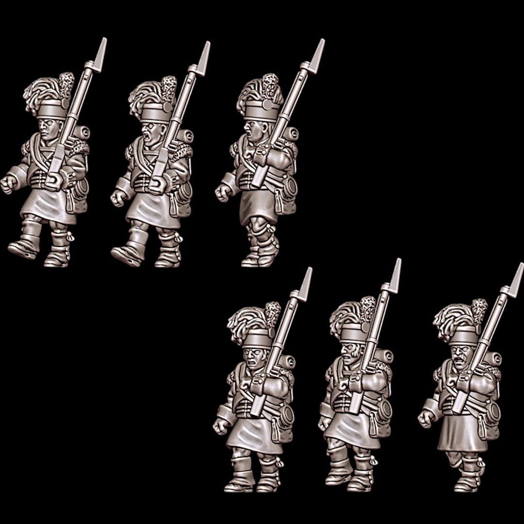 Napoleonic Scots Infantry in Kilts Marching Waterloo Peninsular 28mm 1/ ...